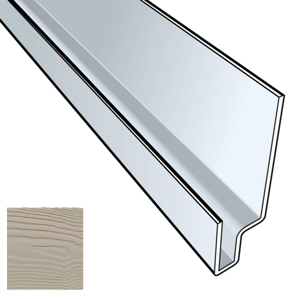Profil linteau de fenêtre en aluminium laqué Brun C03 pour bardage ...