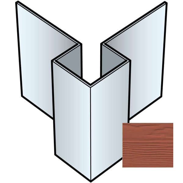 Profil d'angle extérieur symétrique pour bardage Cedral Lap