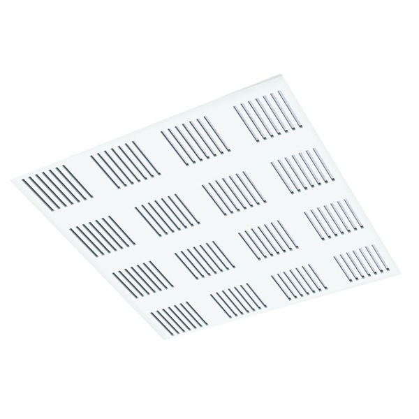 Dalle de plafond dépolluante à perforation linéaires - Gyptone Activ ...