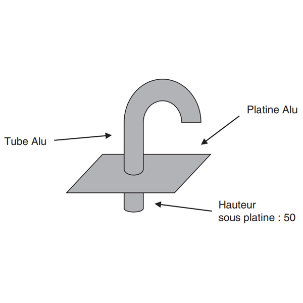 Crosse TV Alu diamètre 60 mm