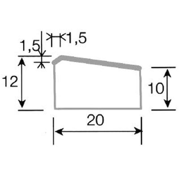 Bordure caniveau CS1