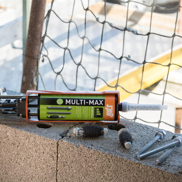 Résine Spit Multi-Max grise - cartouche de 300 mL avec 2 buses
