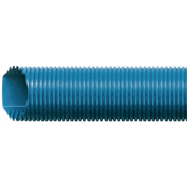 Drain routier à cunette plate Hegler Sirowell - PVC-U bleu - DN 110