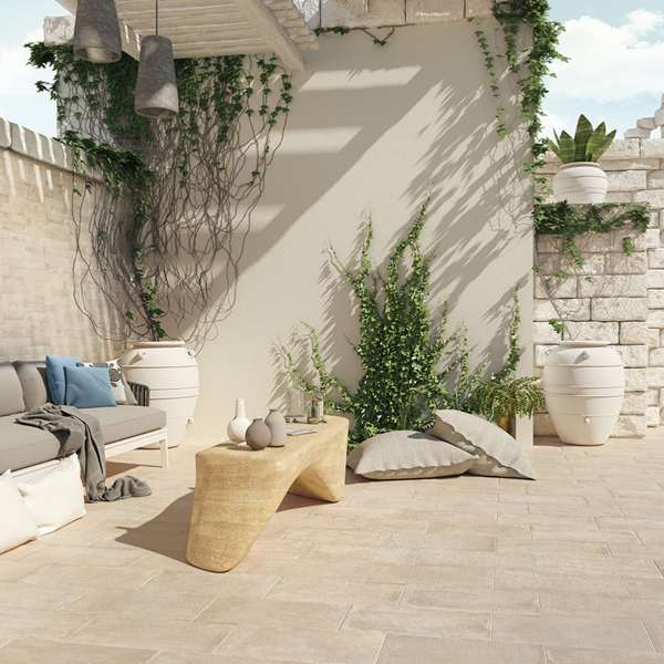Carrelage extérieur effet pierre Geobrick Grip Volterra - 50 cm x 25 cm ...