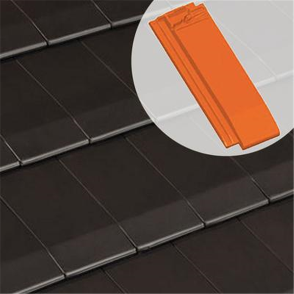 Demi-tuile grand moule du nord aspect plat - Volnay PV - Ardoisé