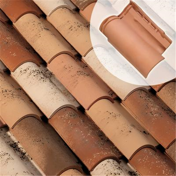 Tuile Galleane 10 - grand moule fort galbe en terre cuite - Authentique