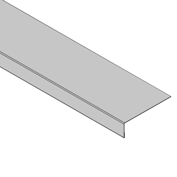 Bande d'égout toiture bac acier Clipeo Couverture - 2,10 M - Gris terre ...