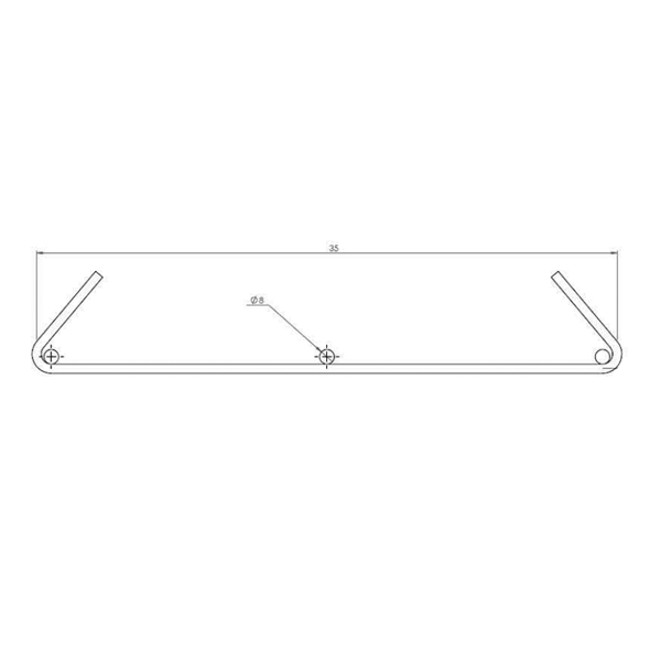 Semelle filante plate SF35 à 3 aciers filants ⌀ 8 MM - largeur 35,0 CM ...