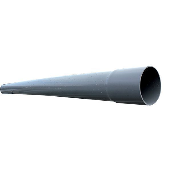 Tube d'évacuation PVC prémanchonné à coller - NFE + NFME
