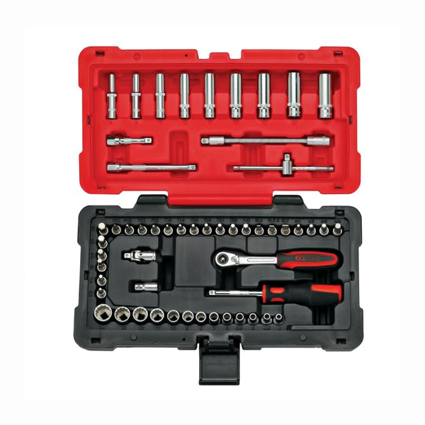 Coffret douilles et accessoires KsTools ultimate 12 pans 1/4"- 54 pièces
