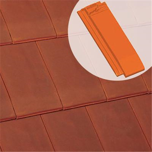 Demi-tuile grand moule du nord aspect plat - Volnay PV - Rouge flammé