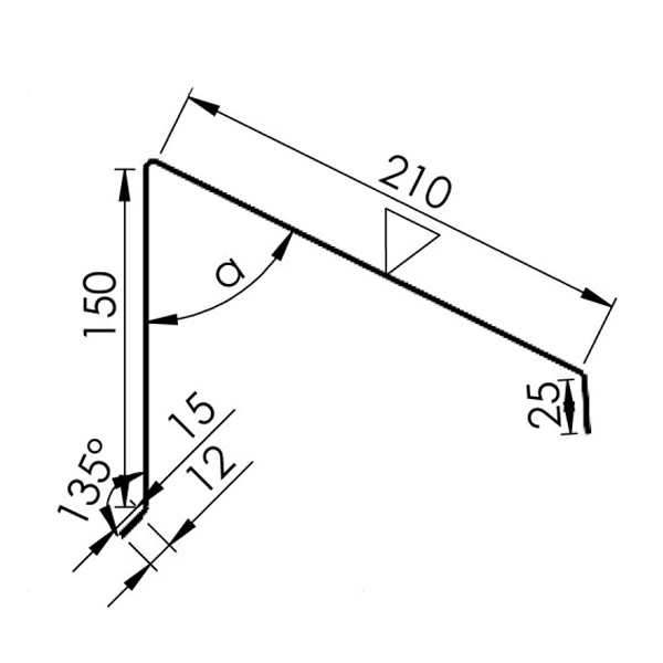 Faitière simple toiture Clipeo Couverture - Graphite 7016
