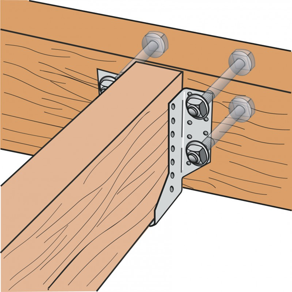 Boulon de charpente acier galva 8.8 Simpson Strong-Tie BSH12/180