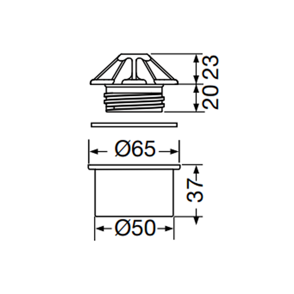 Piquage Nicoll NPC50 pour caniveau Connecto - 50 mm