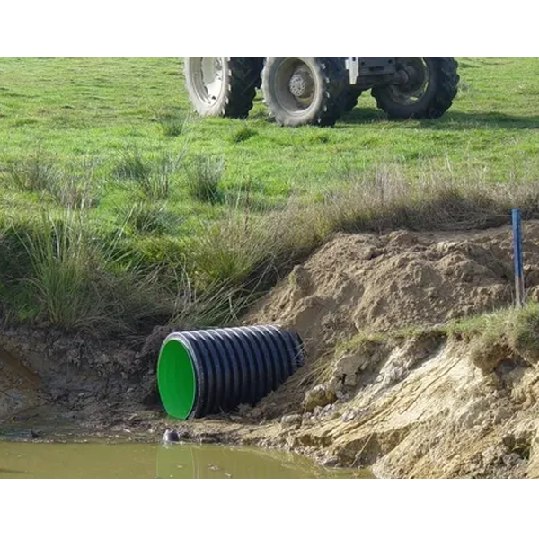 Tuyau Aquatub CR8 en PEHD usiné tulipe avec joints - double paroi ...