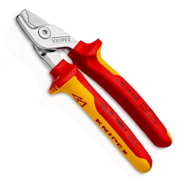 Pince coupe-câbles StepCut Knipex 1000V Longueur 160 mm