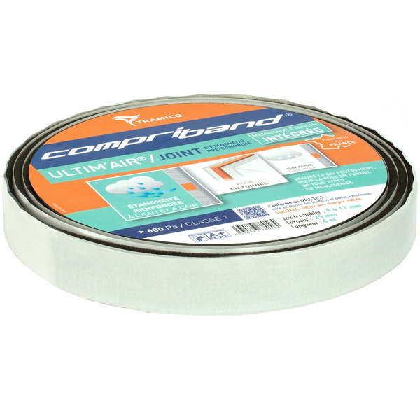 Joint Compriband Tramico Ultim'Air pour jeu de 4 à 11 mm - 25 mm x 6 m