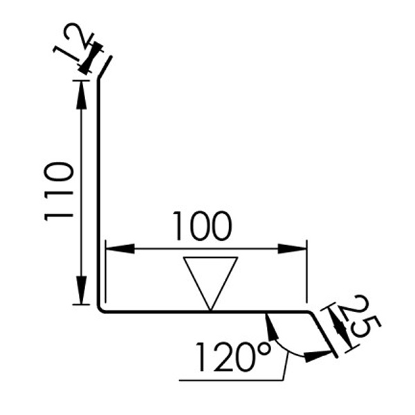 Rive contre mur Clipeo Bacacier - Longueur 2,10 M - Azuro