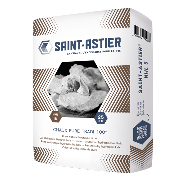 Chaux hydraulique naturelle - Pure Tradi 100 - NHL 5 - 25 kg
