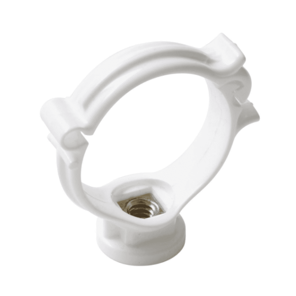 Collier monobloc Nicoll pour système d'évacuation - Diamètre 40 mm - Polypropylène blanc ...