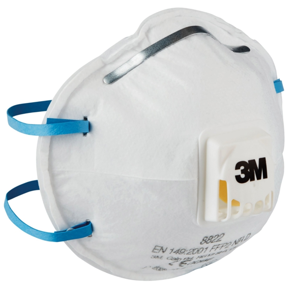 Masque de protection à coque FFP2 3M 8822 - lot de 3