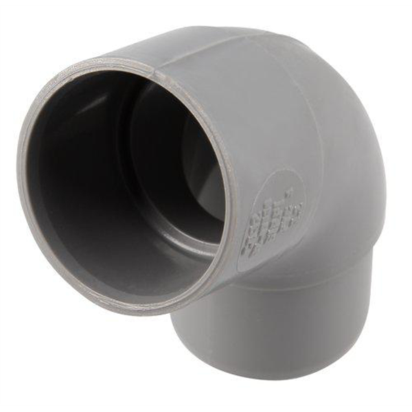 Coude PVC à coller Mâle - Femelle 67° Diamètre 32 mm coloris gris