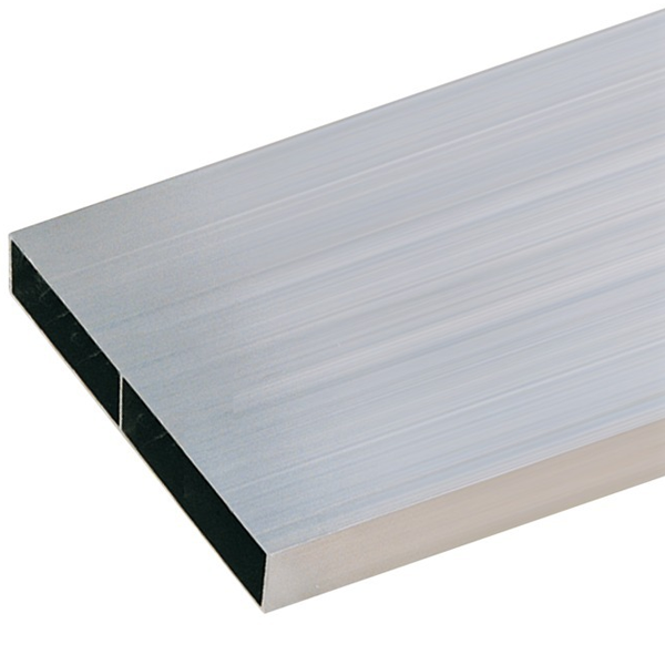 Règle de maçon en alu Taliaplast - section de 100 x 18 mm - 6,00 M