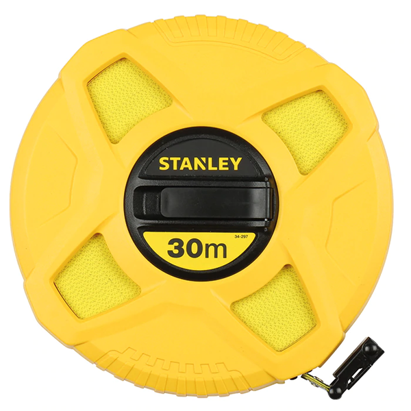 Décamètre mesure longue Stanley ruban 30 mètres en fibre de verre