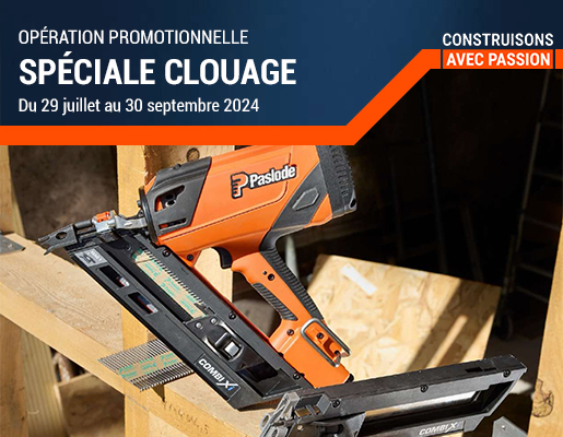 Opération clouage Spit Paslode